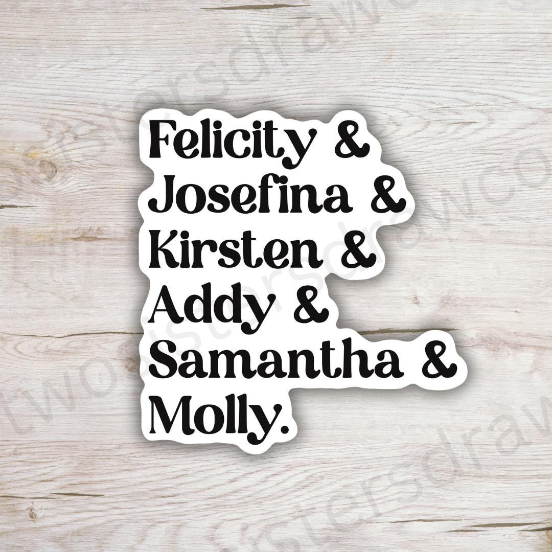 US History Girl Names Sticker | Millennial Nostalgia, Water Resistant ...