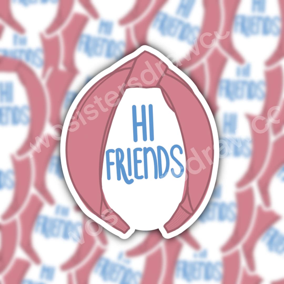 Ms Rachel Inspired Headband Sticker | Toddler Mama, Hi Friends - Etsy