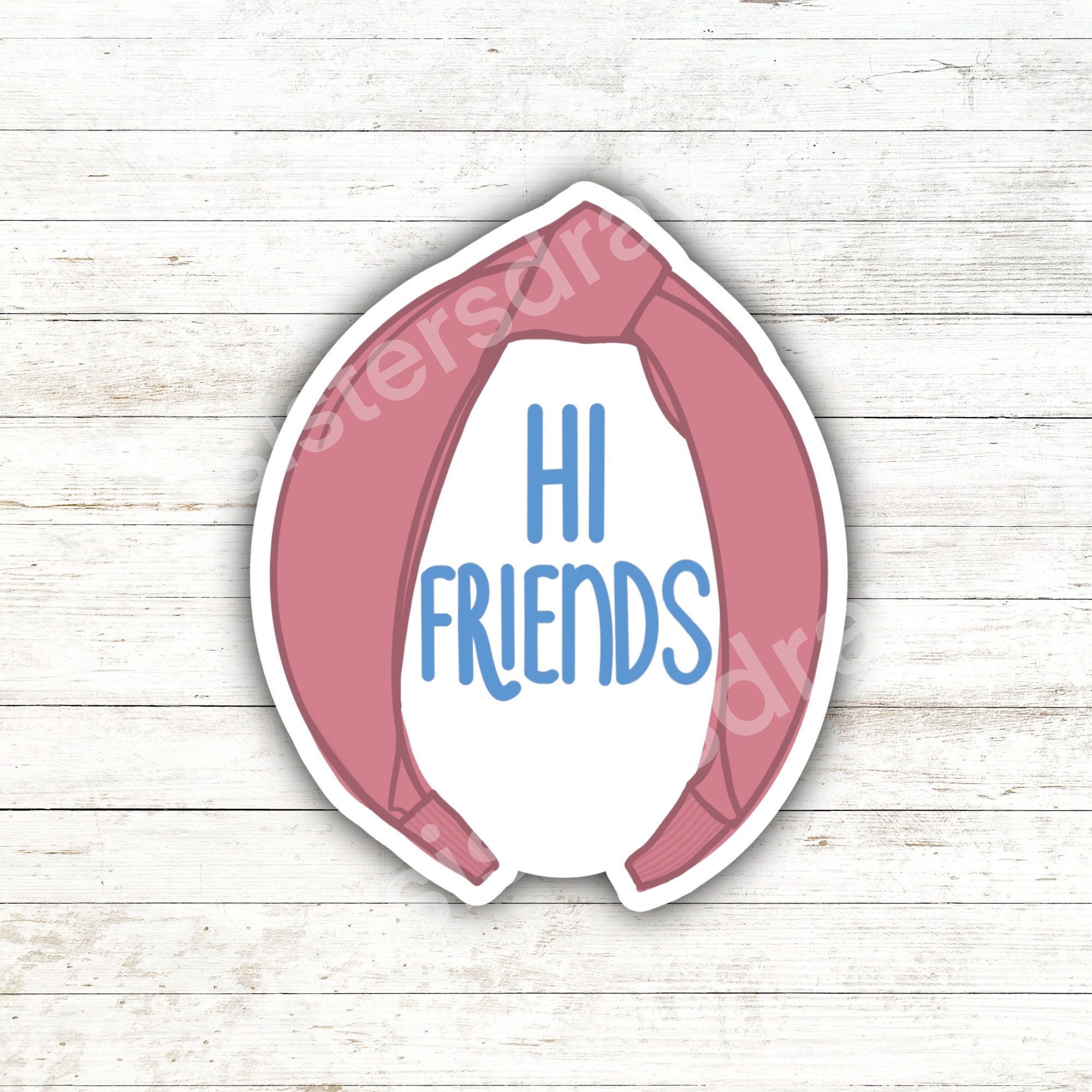 Ms Rachel Inspired Headband Sticker | Toddler Mama, Hi Friends - Etsy