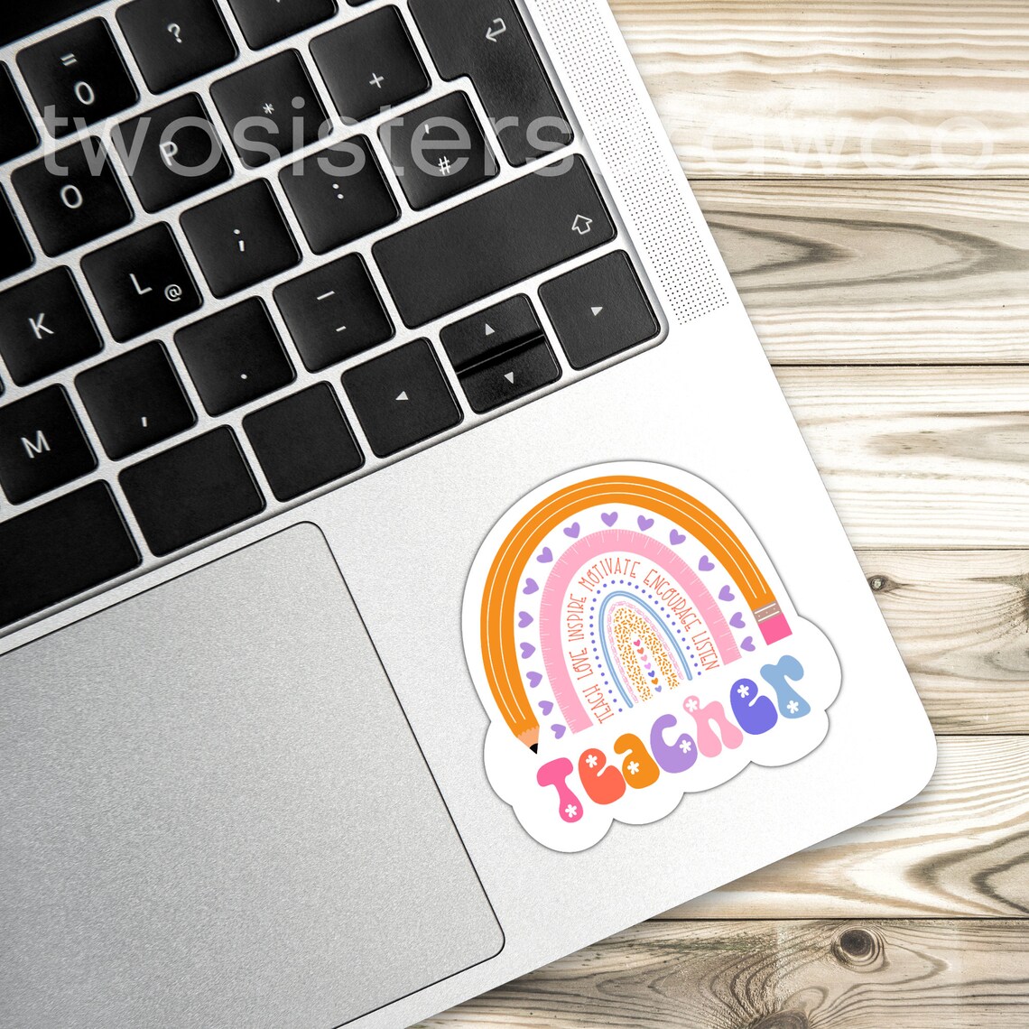 Teacher Boho Rainbow Sticker | Education Sticker | Classroom Decals ...