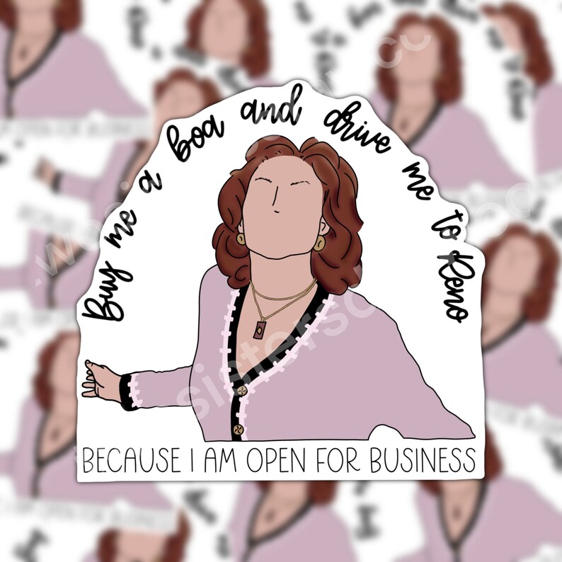 Emily Gilmore Sticker | "buy Me A Boa" Gilmore Girls Laptop Decal - Etsy
