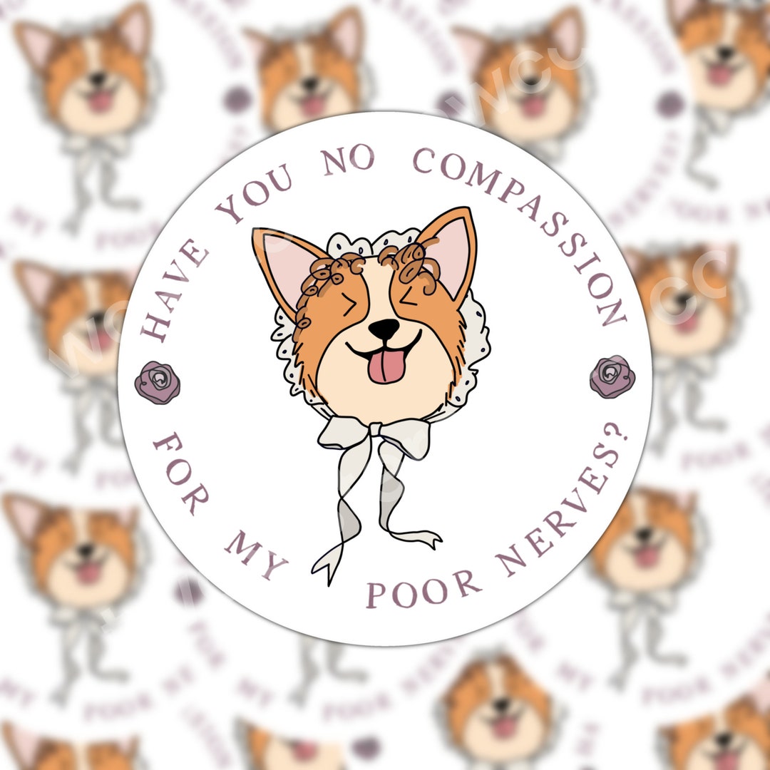 Pride & Prejudice Mrs. Bennet Sticker | Jane Austen Fan Gifts | Bookish ...