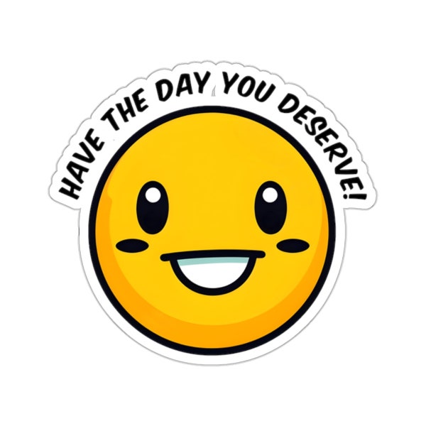 Smiley Face Have a Nice Day Sticker - Etsy