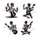 Rockstar Skeleton Bundle, 4 Funny Clipart PNG, Vector Clipart, Guitar ...