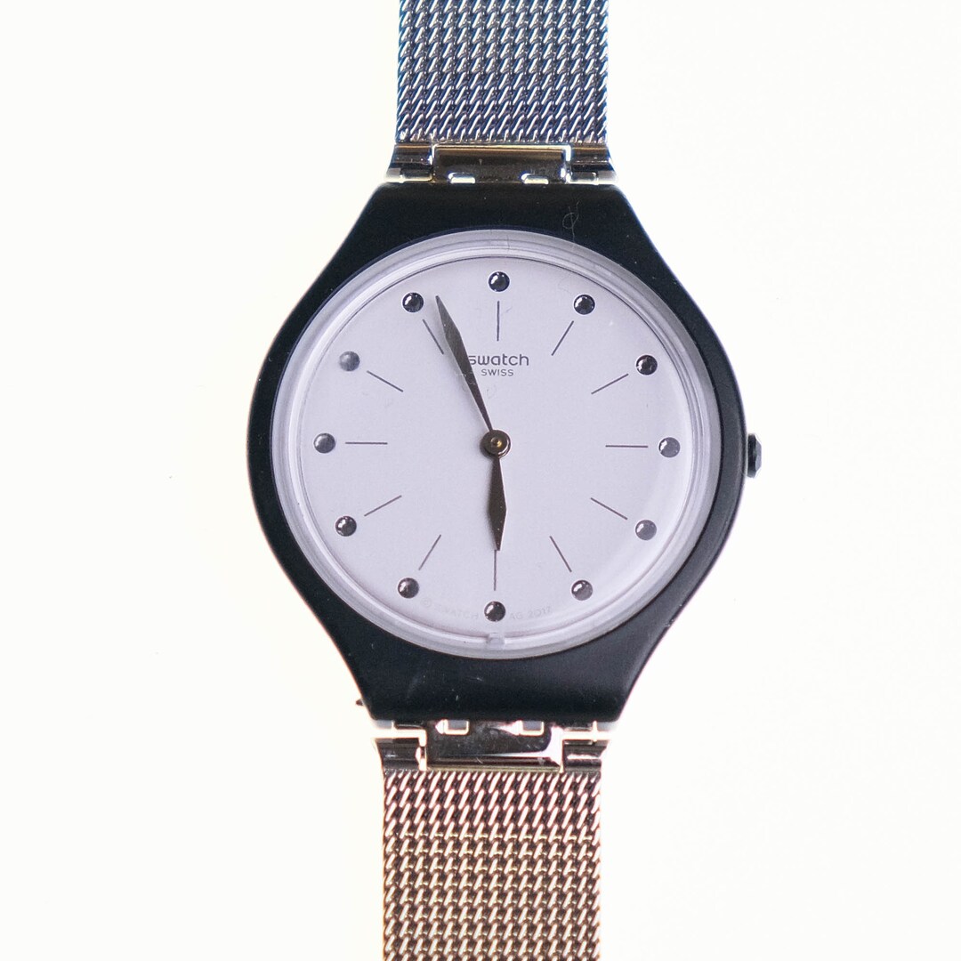 Swatch New Skin SVOB102 Skinme Metal Mesh Strap Used Refurbished - Etsy
