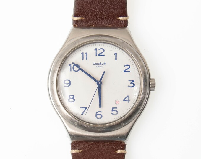 Swatch Irony - YWS416 - Four Thirty - Leather Strap - Used Refurbished ...