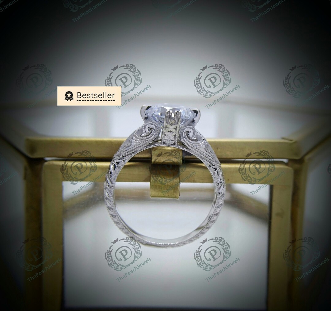 Vintage Edwardian 1880's Antique 2.10 Ct Old European Diamond ...