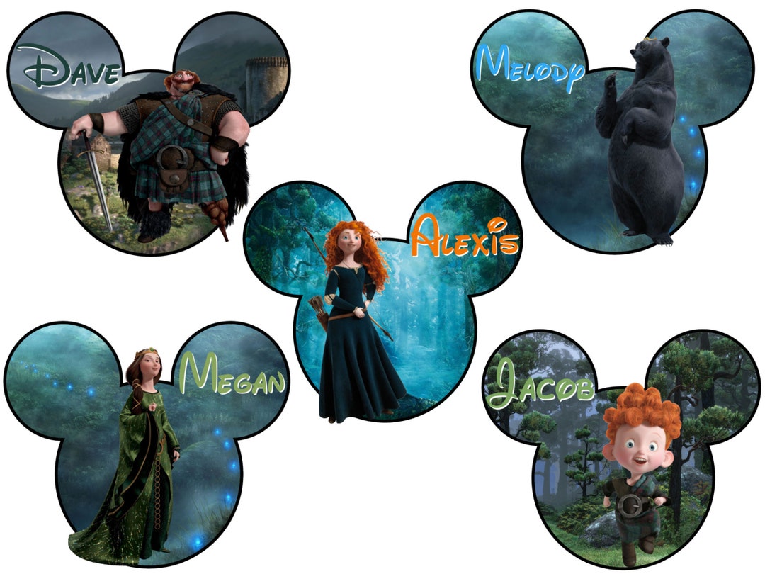 Brave Merida Disney Cruise Ship Door Magnets Character Customizable ...