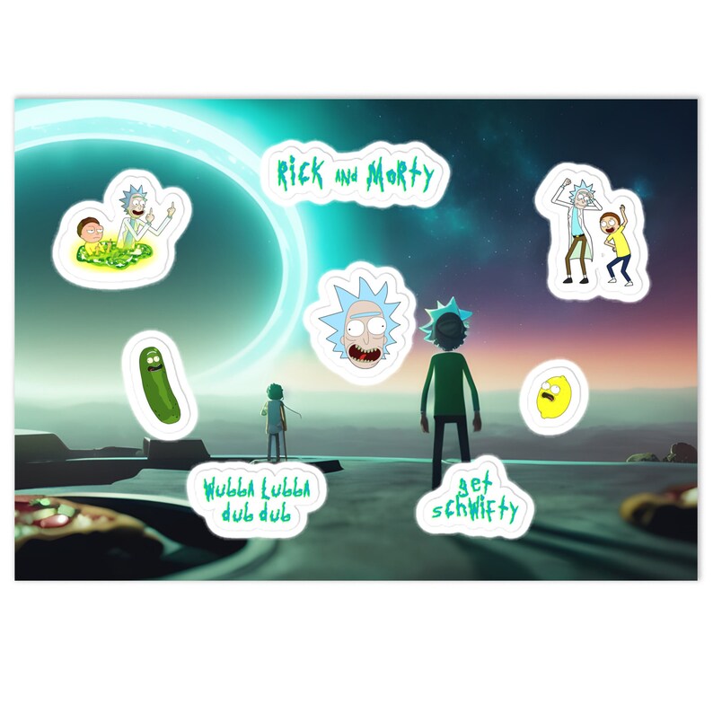 Rick and Morty Stickers | Rick and Morty | Cartoon Stickers | Cartoon ...