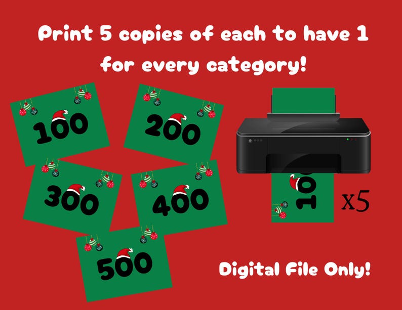 Christmas Jeopardy Game | Editable Canva Template (digital Download) - Etsy