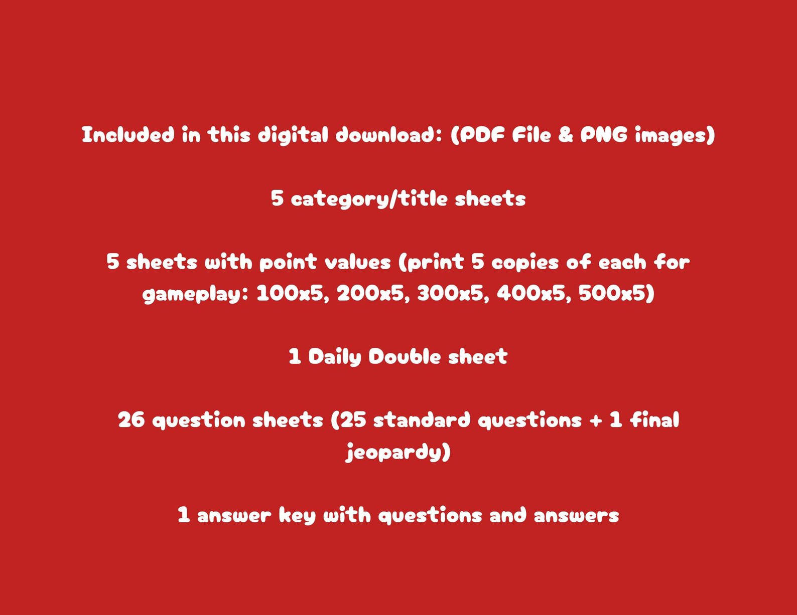 Christmas Jeopardy Game | Holiday Trivia, Family Fun (digital PDF PNG ...