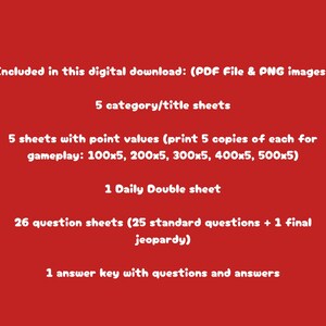 Christmas Jeopardy Game | Holiday Trivia, Family Fun (digital PDF PNG ...