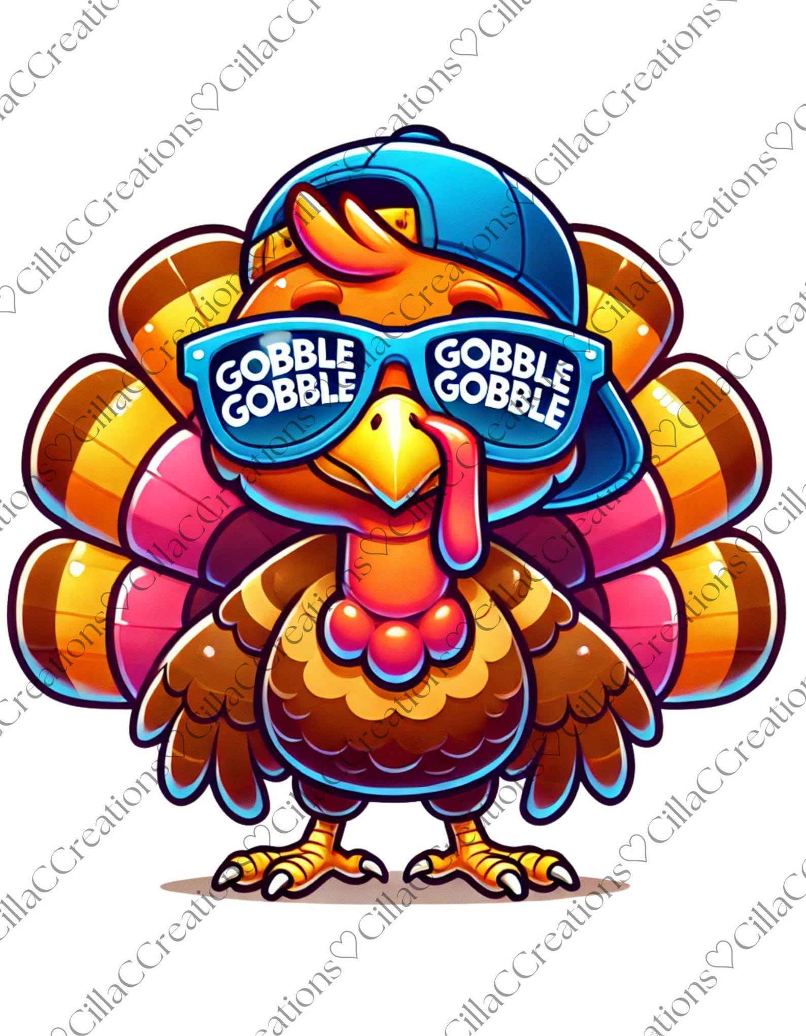 Thanksgiving Turkey Clipart Bundle – Gobble Gobble Digital Download ...