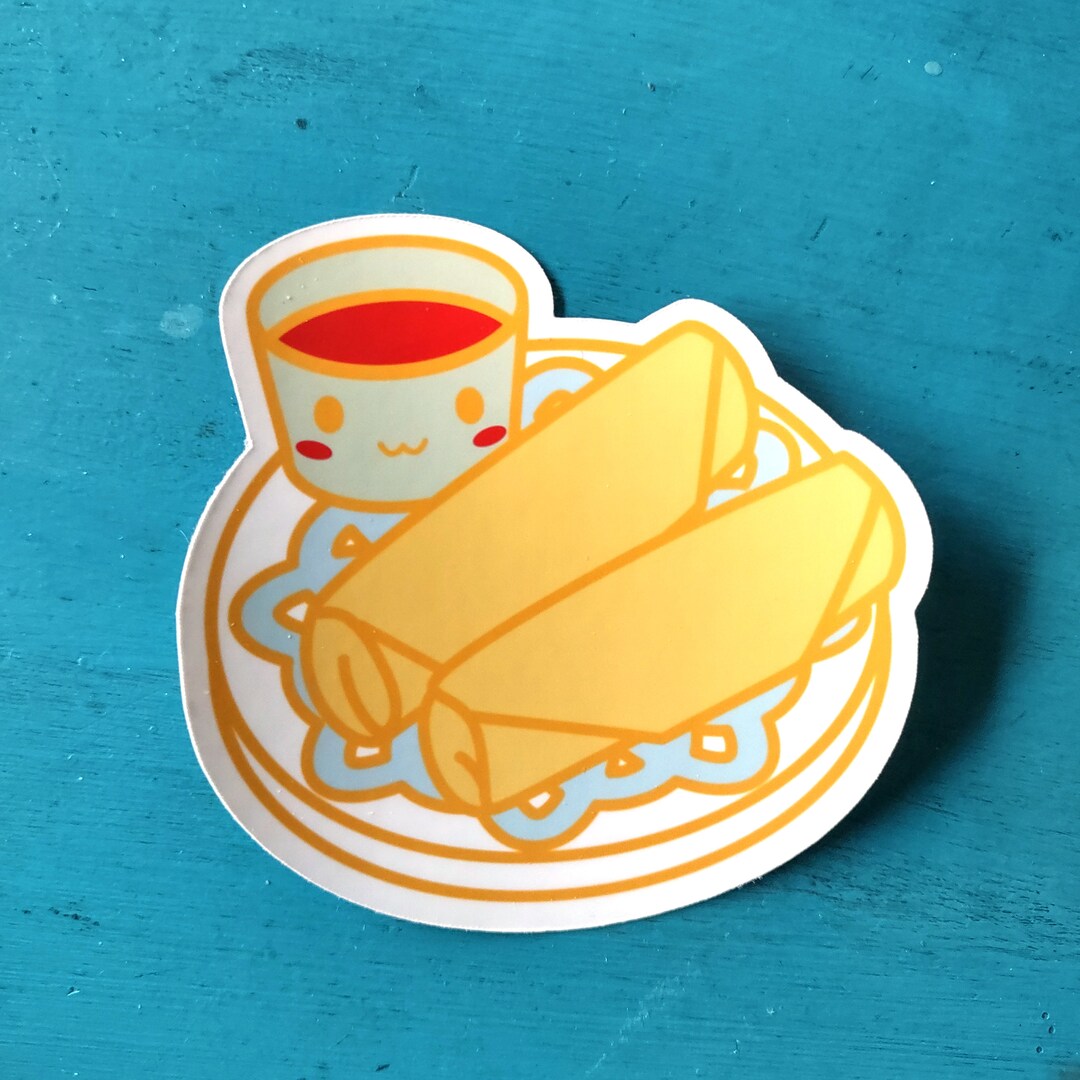 Lumpia, Fried Spring Roll, Egg Roll 3 Vinyl Stickers - Etsy