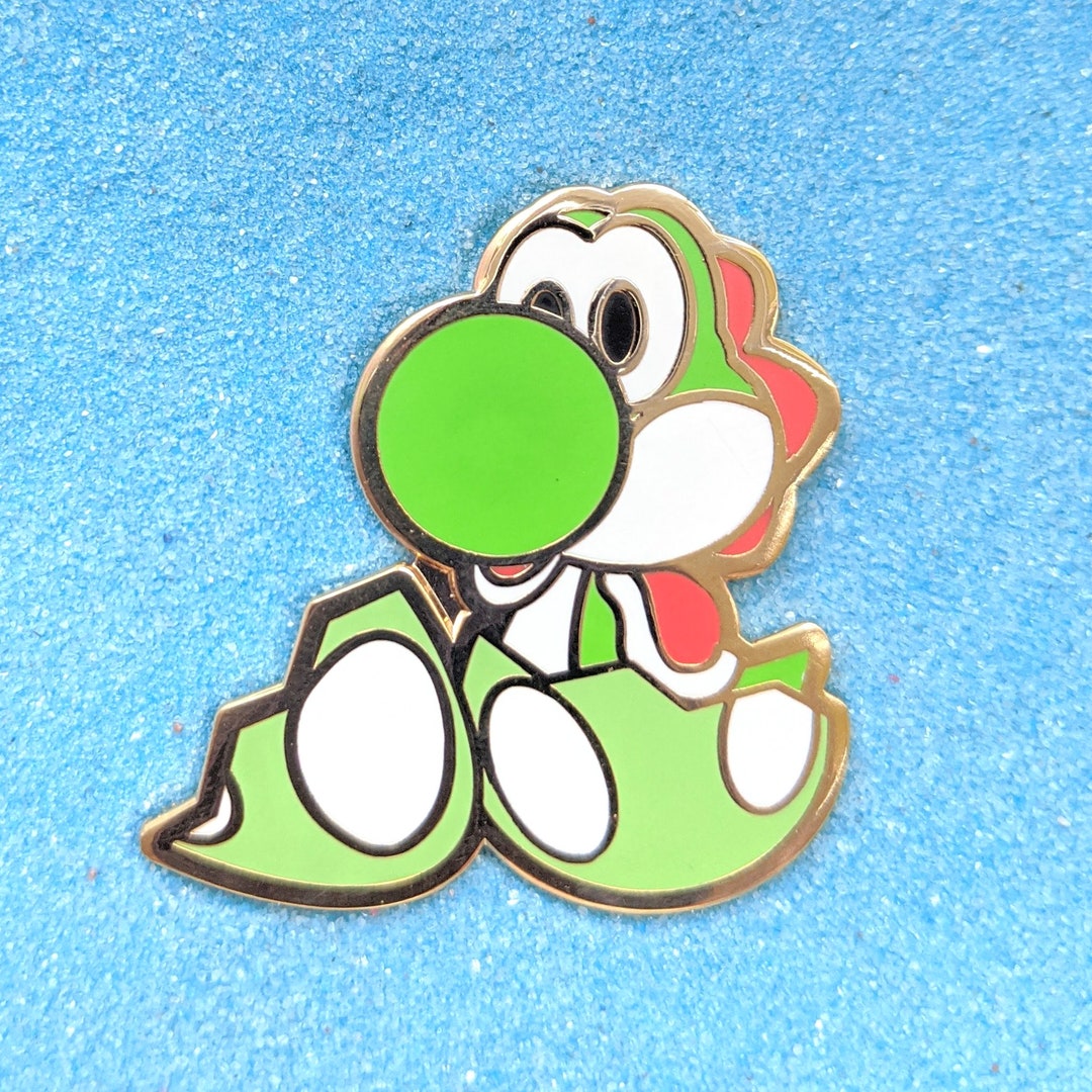 Baby Yoshi Egg Food 1.5 38mm Hard Enamel Pin Badge With Free Shipping ...