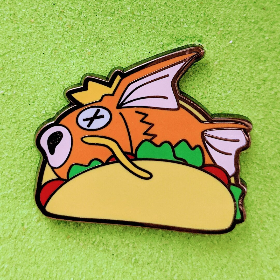 Goldfish Magikarp Taco Food 1.5 38mm Hard Enamel Pin - Etsy