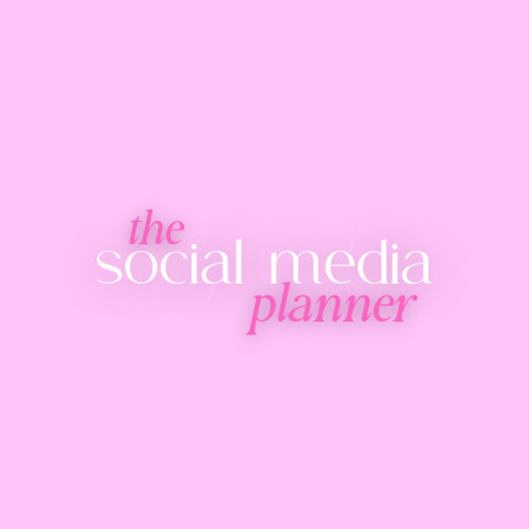 Digital Planner, SOCIAL MEDIA Content Calendar, Instagram Youtube ...