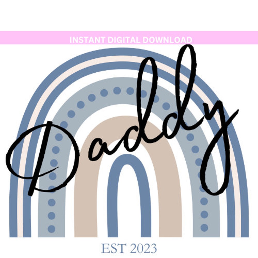 Daddy Rainbow PNG Sublimation Design Mug Sublimation - Etsy