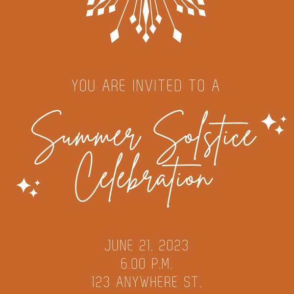 Summer Solstice Party Invitations - Etsy Canada