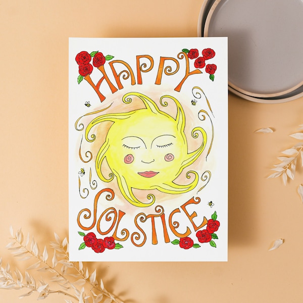 Summer Solstice Greeting Card - Etsy