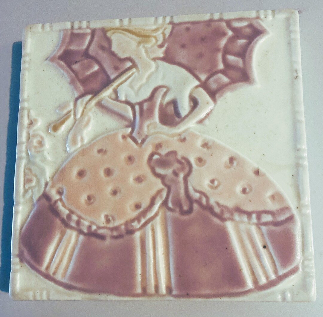 Lavender Lady Rookwood Trivet Tile - Etsy
