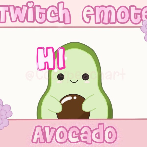 Avocado Twitch Emotes - Etsy