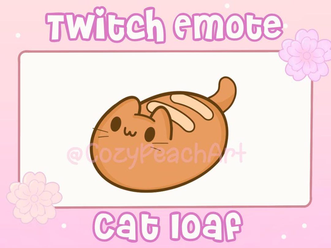 Cat Loaf Kawaii Emote | Streamer | Twitch | Discord | KICK | Youtube ...