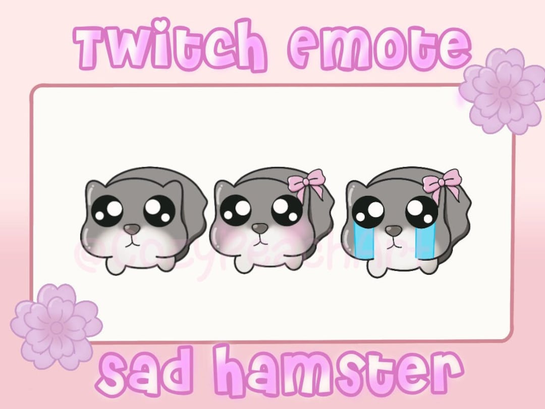 Sad Hamster Meme Kawaii Emote | Streamer | Twitch | Discord | Youtube ...