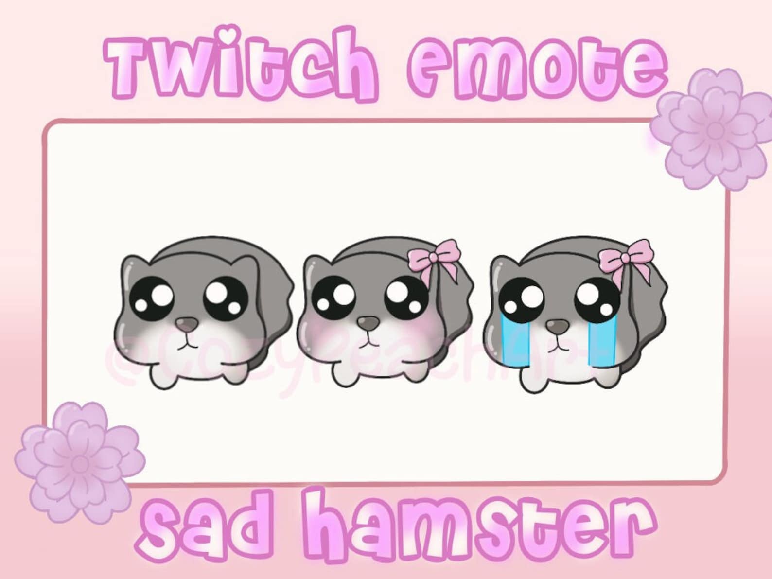 Sad Hamster Meme Kawaii Emote | Streamer | Twitch | Discord | Youtube ...