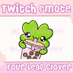 Four Leaf Clover Emotes 5 Pack Kawaii| Emote Pack |shamrock Emote ...