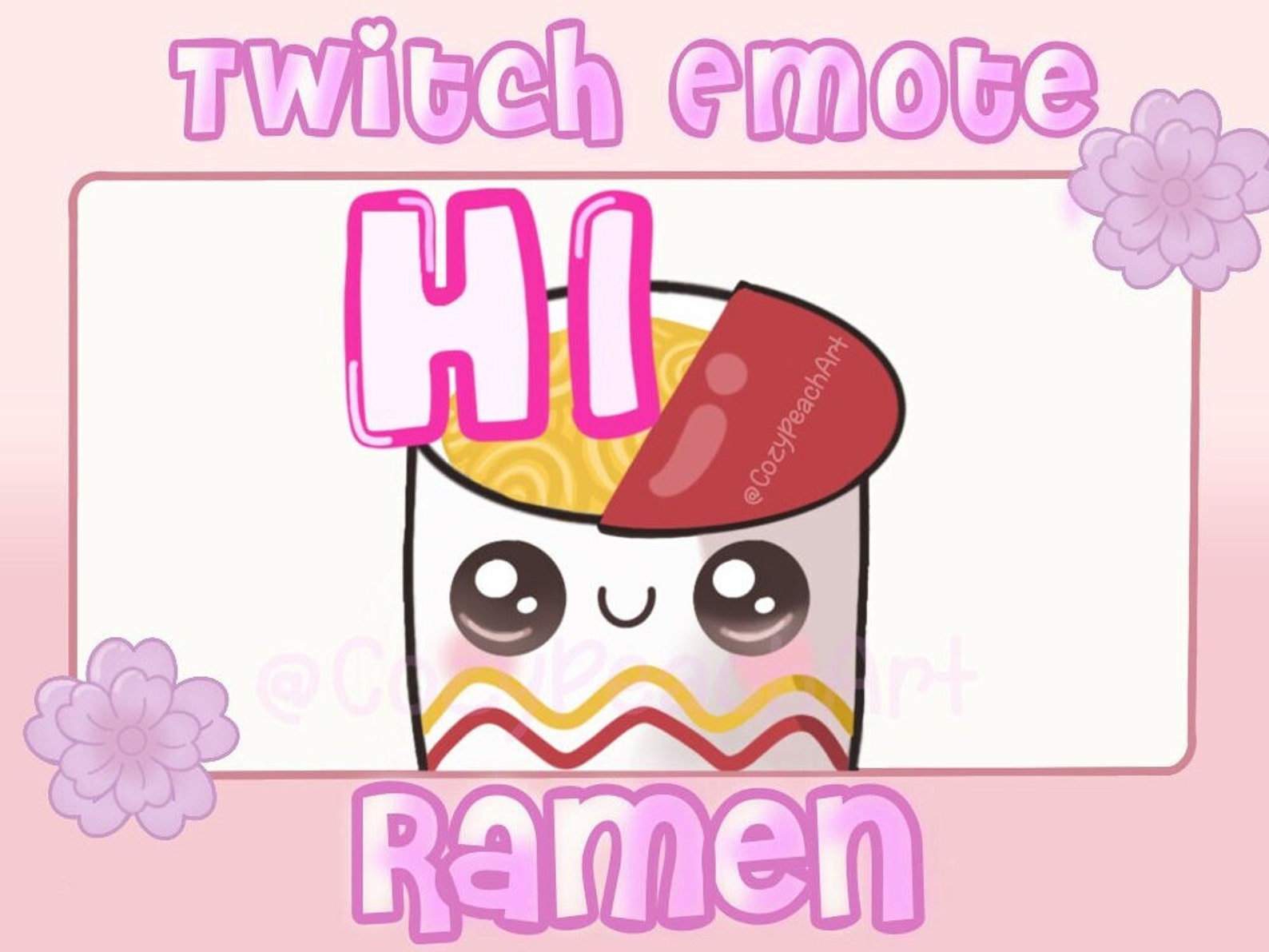 Ramen Noodle Emote| Kawaii | Streamer | Twitch | Discord | KICK ...