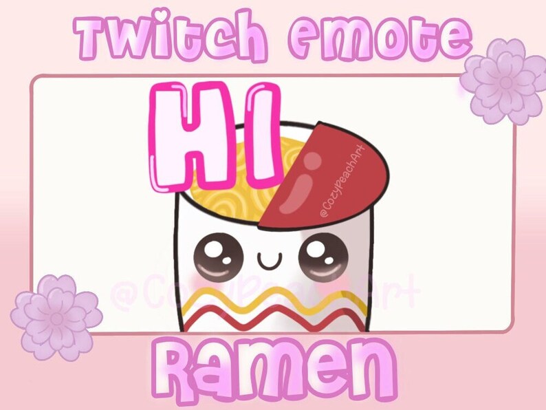 Ramen Noodle Emote| Kawaii | Streamer | Twitch | Discord | KICK ...
