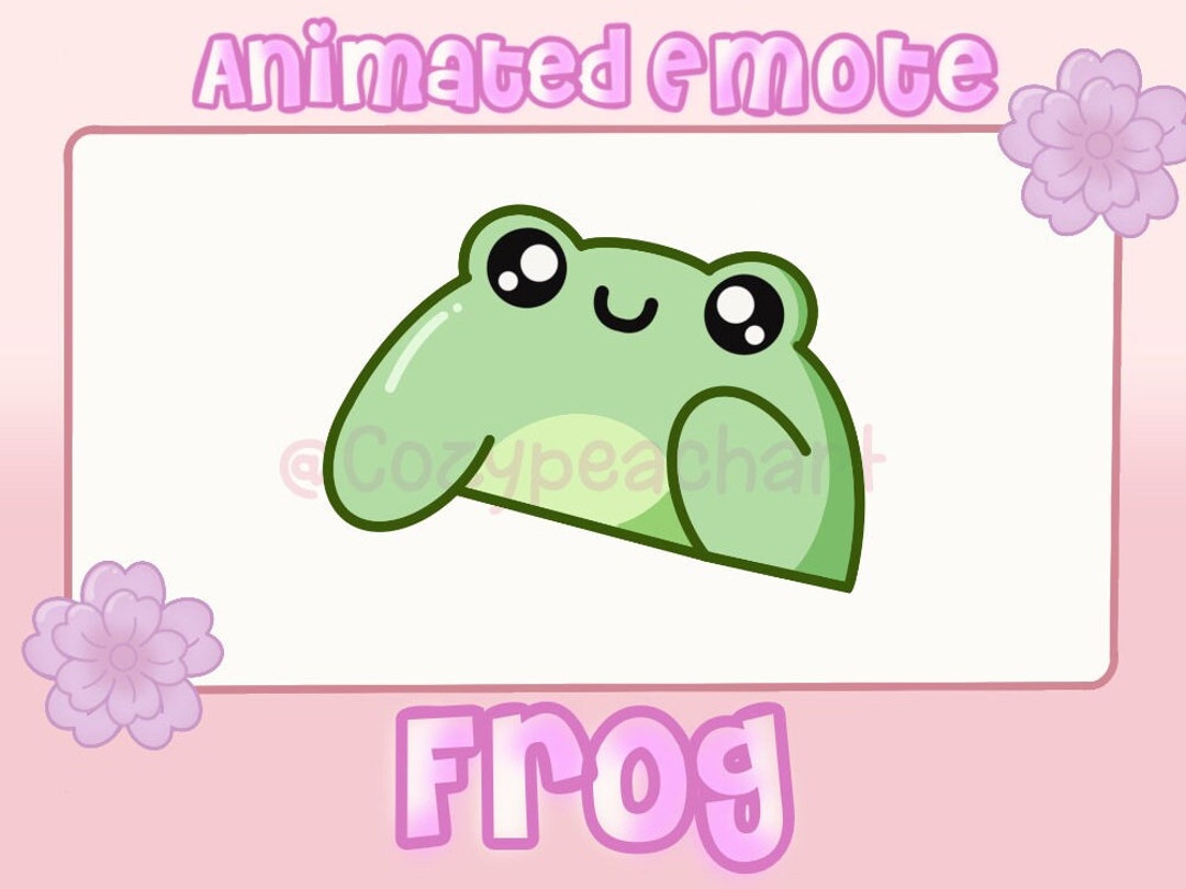 Bongo Frog Kawaii Animated Emote | Streamer | Twitch | Discord ...