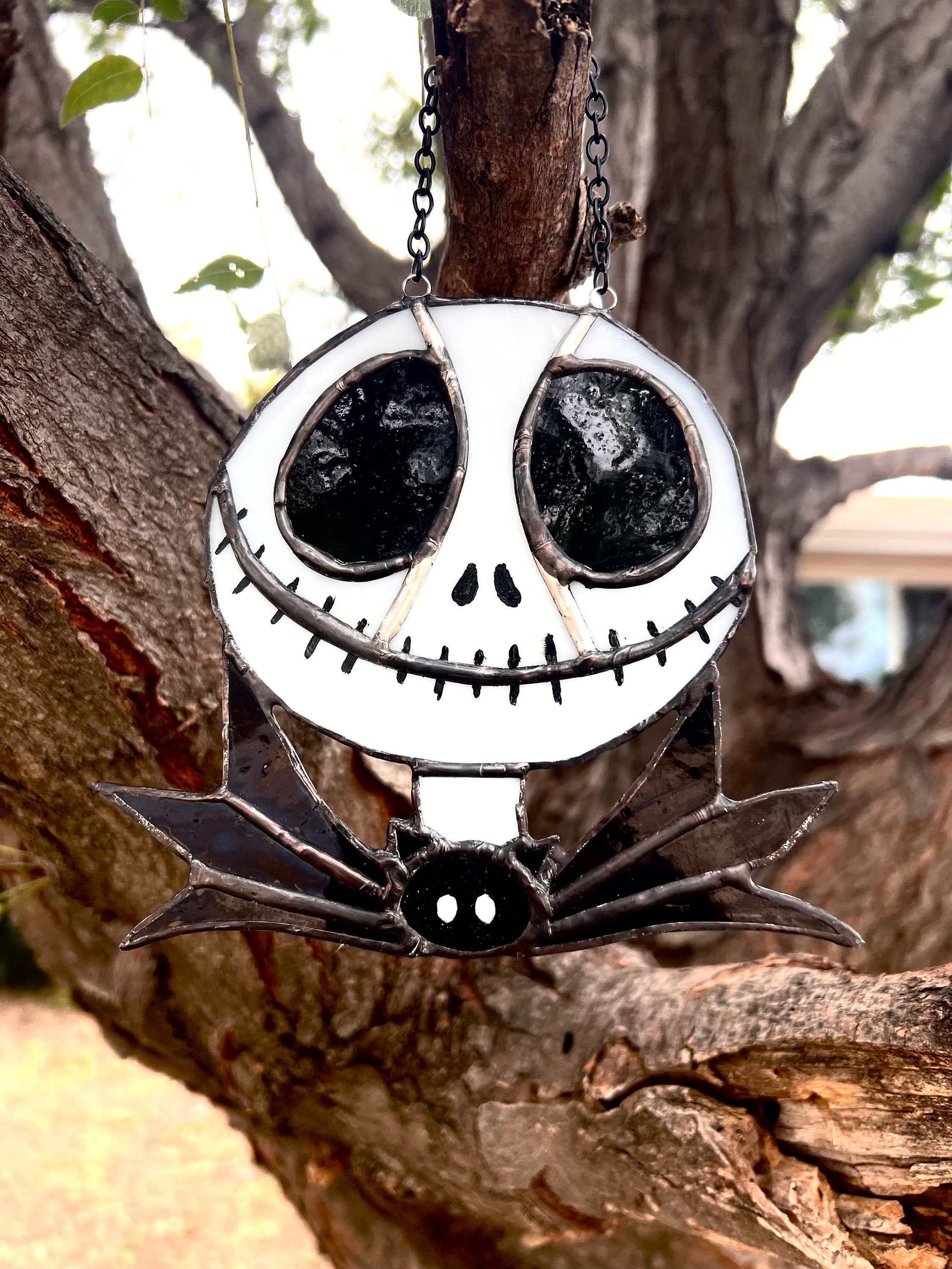 Stained Glass Jack Skellington Suncatcher - Etsy