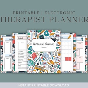 School Based Therapy Planner, OT, PT, SLP Digital File, Pt Evaluation Template Included With ...