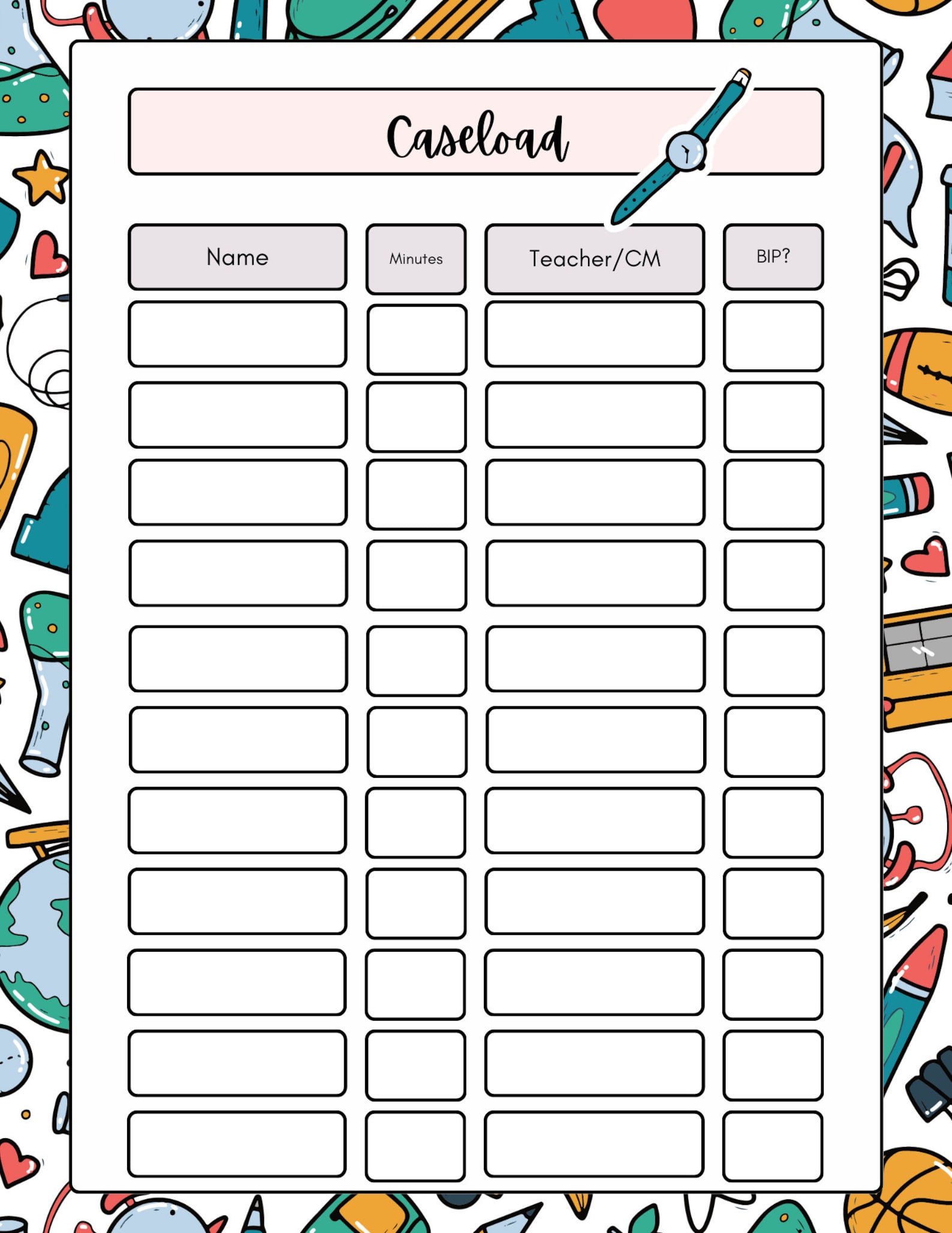 School Based Therapy Planner, OT, PT, SLP Digital File, Pt Evaluation ...