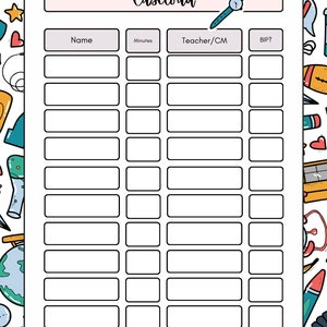 School Based Therapy Planner, OT, PT, SLP Digital File, Pt Evaluation ...