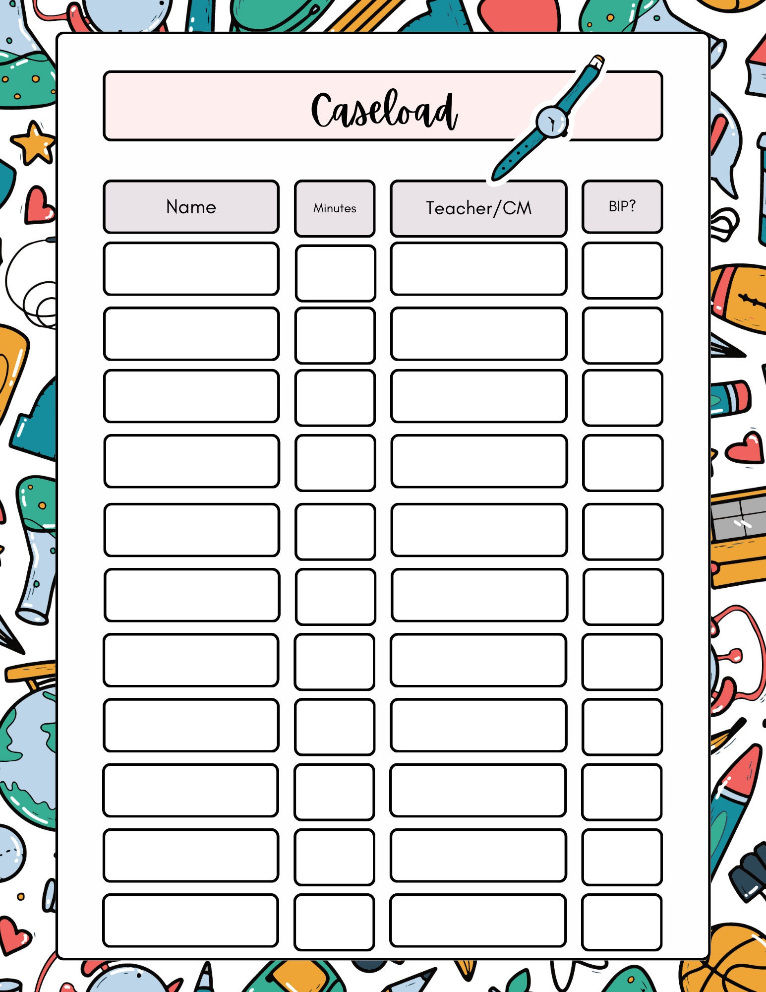 School Based Therapy Planner, OT, PT, SLP Digital File, Pt Evaluation ...