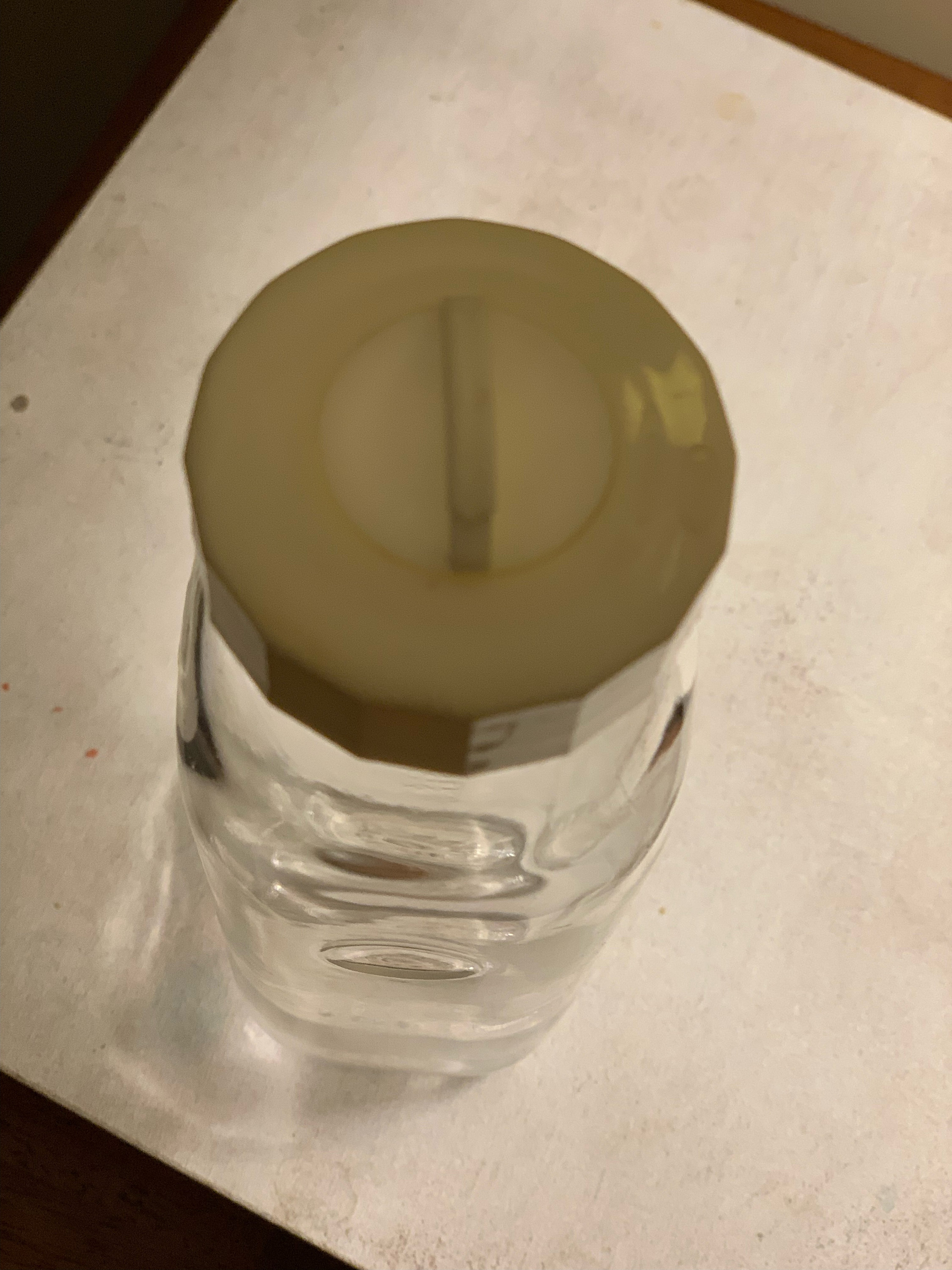 MCM Retro 1950's Davol 8-oz. Clear Glass Baby Bottle Square Shape Twist ...