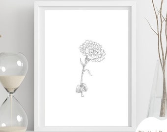 Minimalist Line Drawing Line Art Wall Decor Line Drawing - Etsy