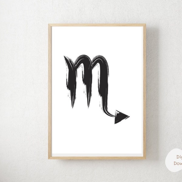 Scorpio Line Art - Etsy