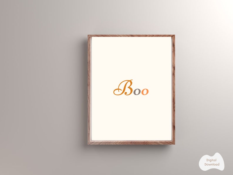 Fall Print,boo Print,halloween Printable Wall Art,halloween Art,happy ...