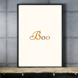 Fall Print,boo Print,halloween Printable Wall Art,halloween Art,happy ...
