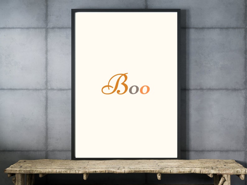 Fall Print,boo Print,halloween Printable Wall Art,halloween Art,happy ...