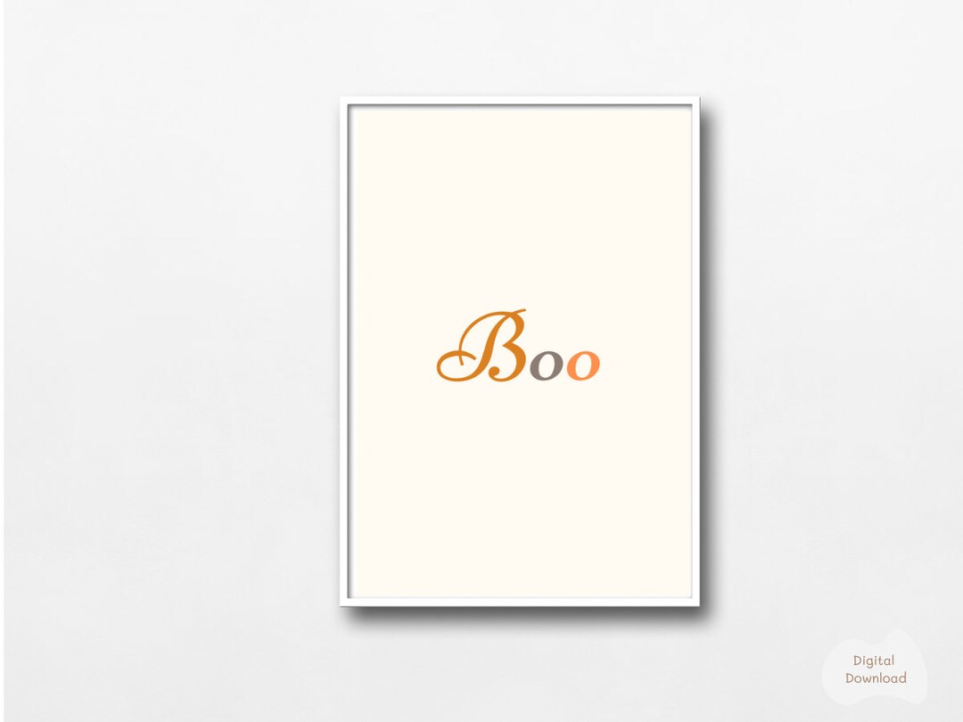 Fall Print,boo Print,halloween Printable Wall Art,halloween Art,happy ...