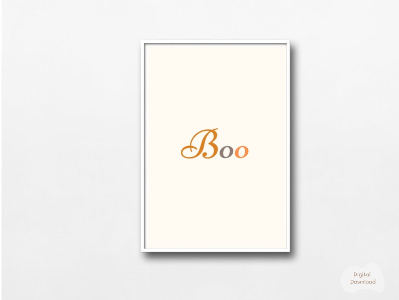 Fall Print,boo Print,halloween Printable Wall Art,halloween Art,happy ...