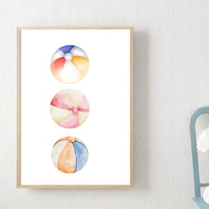 Beach Art Print,summer Prints,watercolor Printable,summer Wall Decor ...