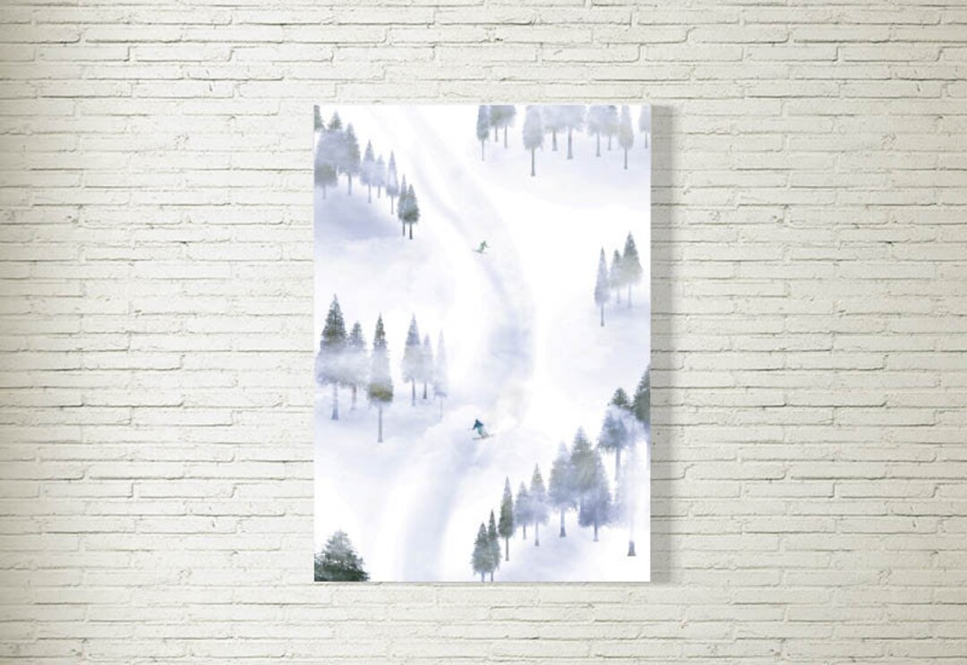 Ski Love Poster | Modern Poster | Poster Print | Typography | Bavarian ...