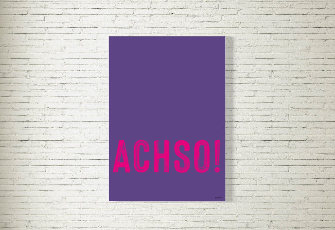 Poster ACHSO Brush Purple/pink | Modern Poster | Poster Print ...