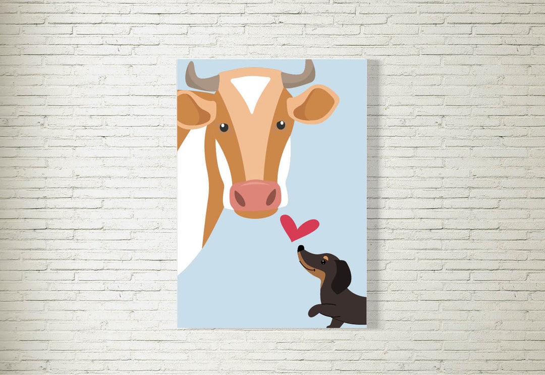 Animal Love Poster | Modern Poster | Poster Print | Typography ...